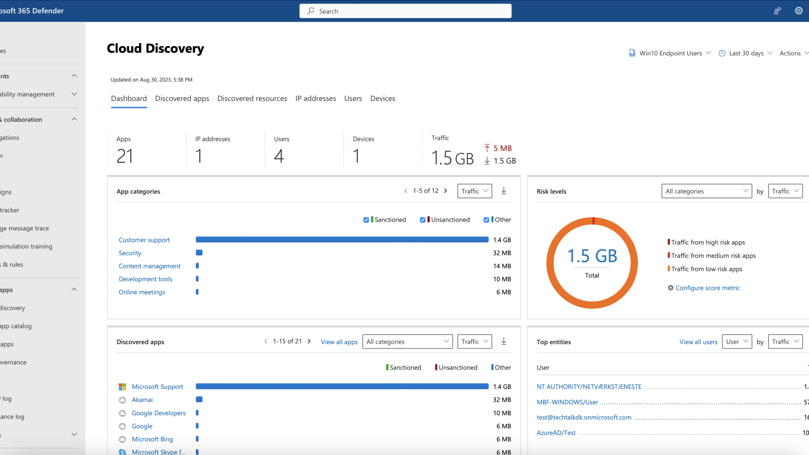 MDCA: Setup Cloud Discovery for MDE Devices – Techtalk.nu