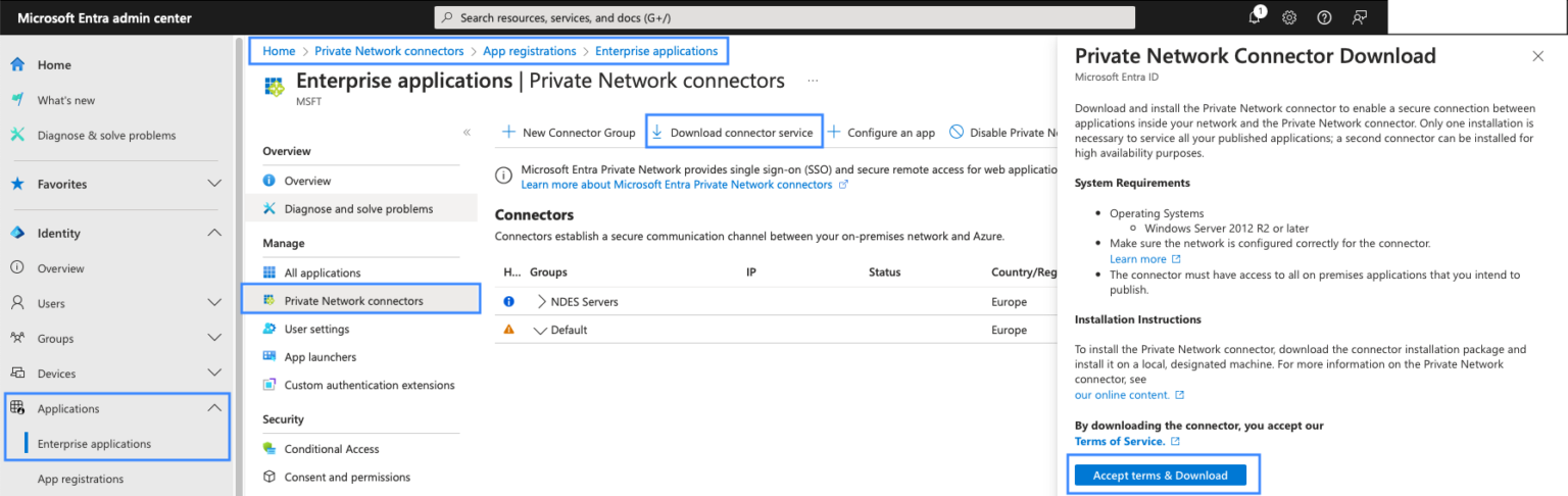 Configuring NDES-Infrastructure to Support SCEP with Intune