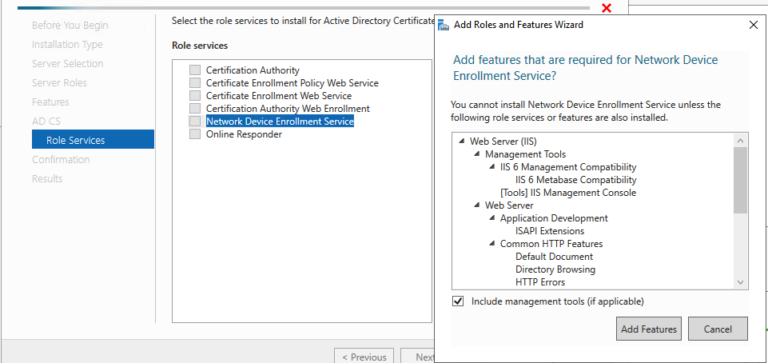 Configuring NDES-Infrastructure to Support SCEP with Intune